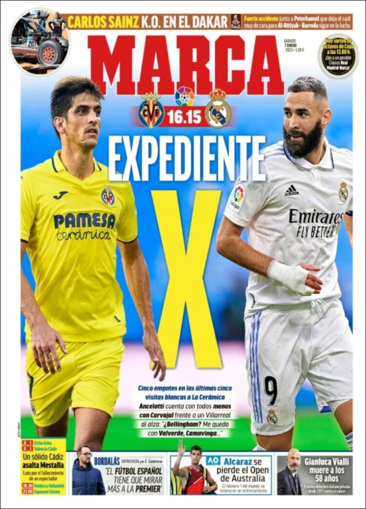 Portada del diario deportivo MARCA del día 7/01/2023 – News Europa